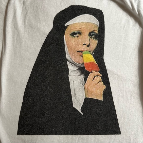 Tops | Nun Eating Popsicle Tee | Poshmark